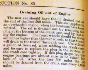 Changing the Oil on your Model T Ford – Model T Ford Fix